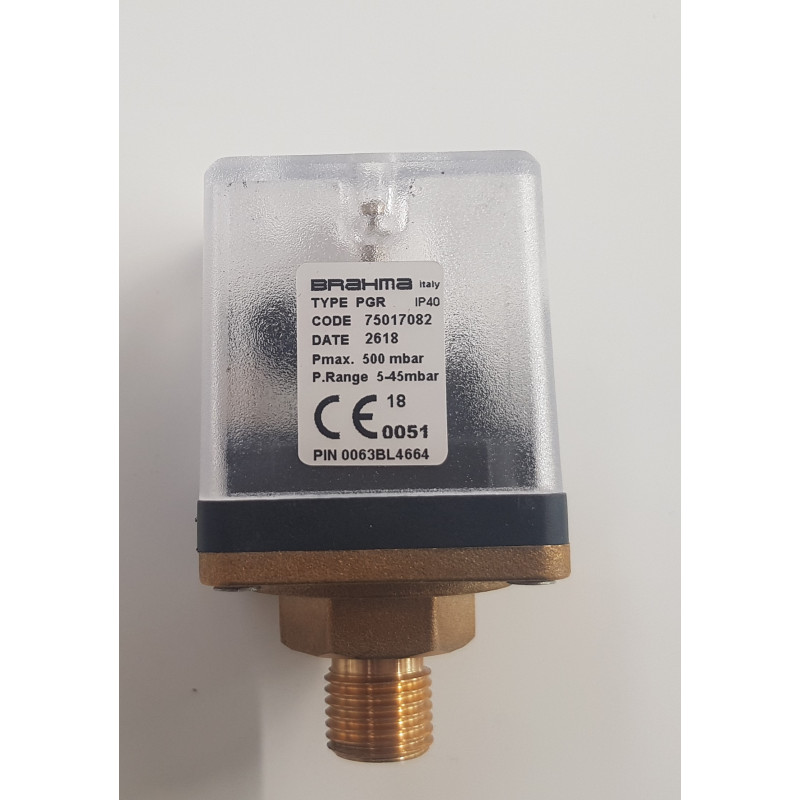 Gas pressure switch Pgr 5-45 Mbar